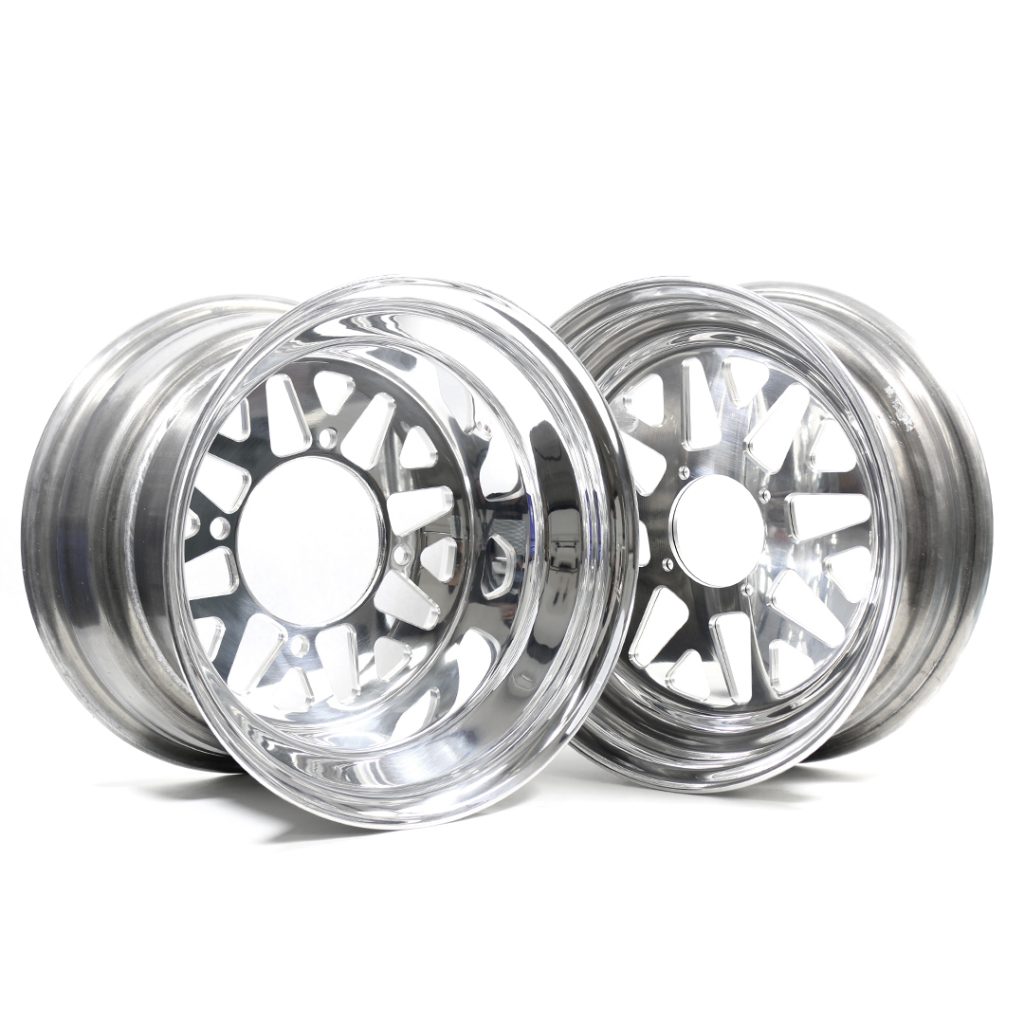 RUCKSHOP TRS OLDSCHOOL POLISHED WHEEL SET FOR 49CC GET RUCKUS