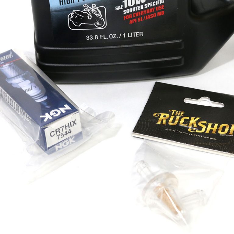 GY6 TUNE UP KIT OILS, FUEL FILTER AND SPARK PLUG