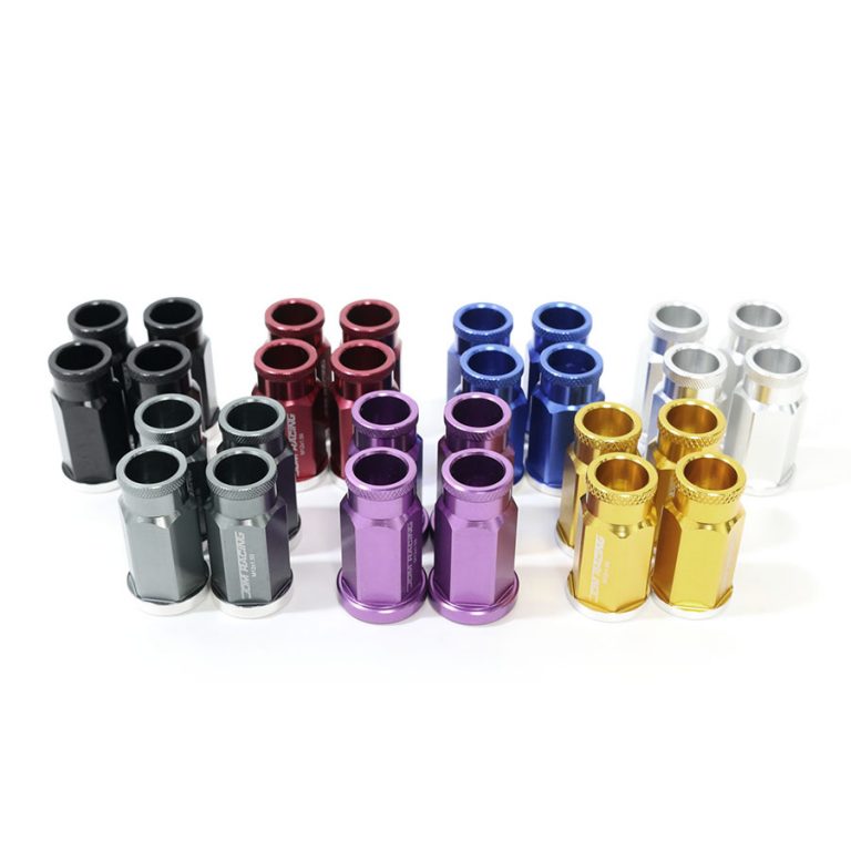 Custom Flat Lug nuts extended Forged Aluminum 7 colors M12X1.5