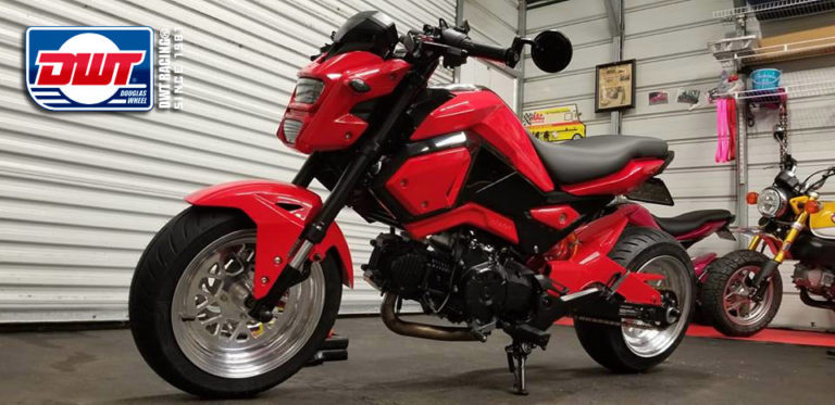 Grom MSX 125 12x6 Rear 12x4 Front Wheel Package 4 designs Fits 2014 ...