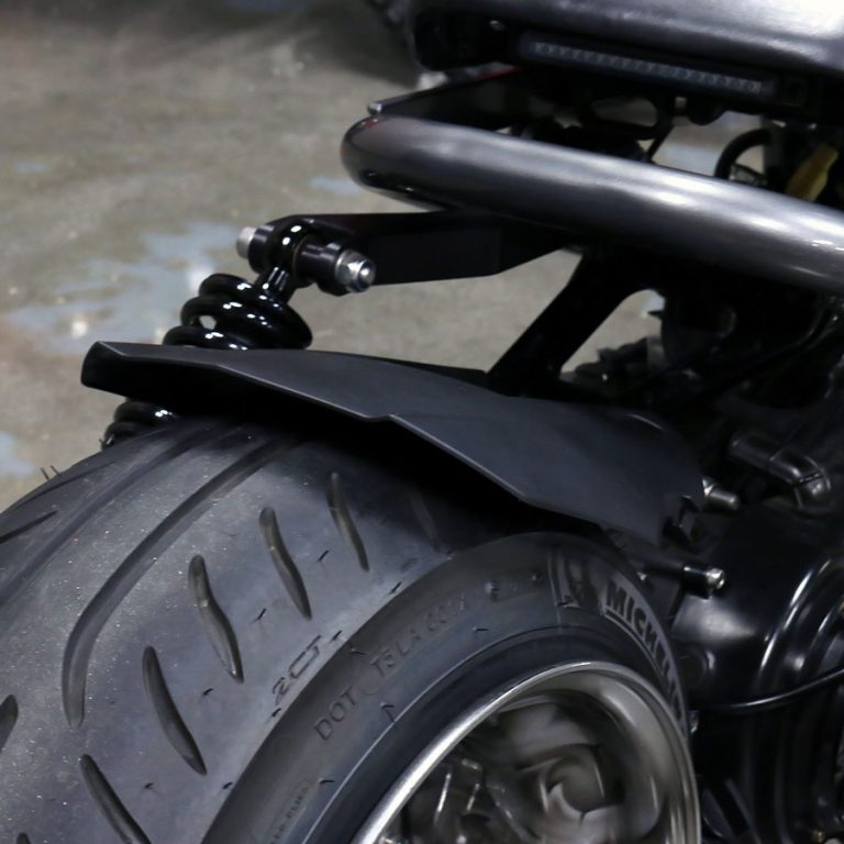 GY6 Fatty Tire Hugger Rear Fender with Genuine Yamaha Fender V2 With ...