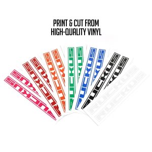 Honda Ruckus Frame Decals stickers OEM Colors and Custom 2 per set ...