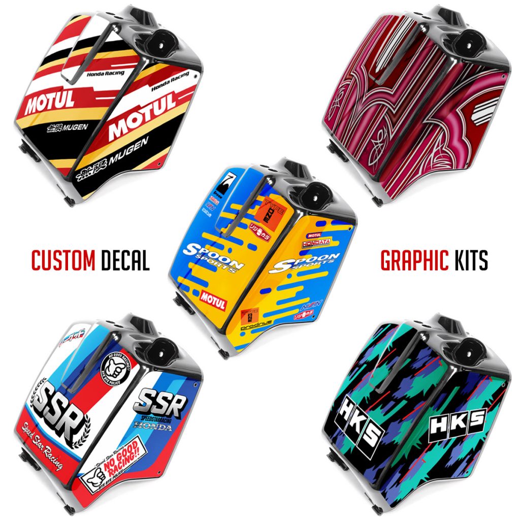 Custom Decal Graphic Kits for 2003 - Present for Honda Ruckus 12 pieces ...