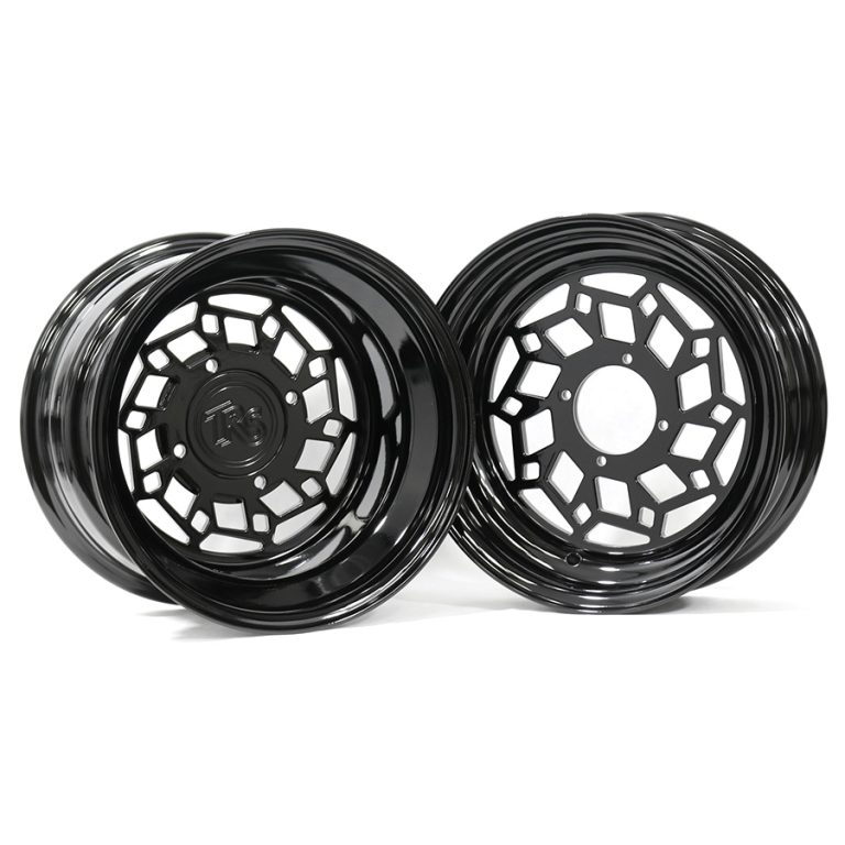 RUCKSHOP SNOWFLAKE POLISHED WHEEL SET W/ HUB CAP FOR GY6