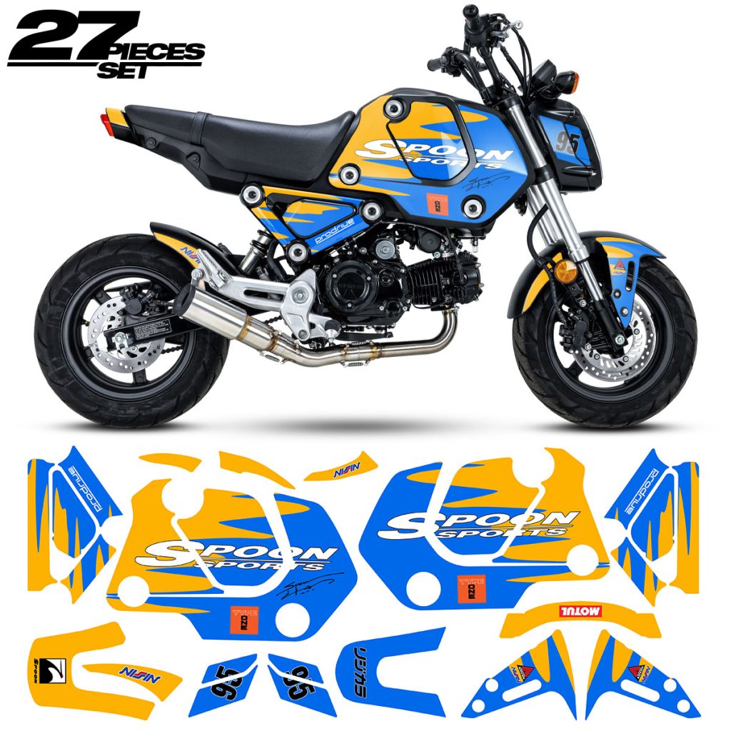 Honda Grom MSX 125 Decals Stickers Graphic Kit 2022 & Up - The Ruck Shop