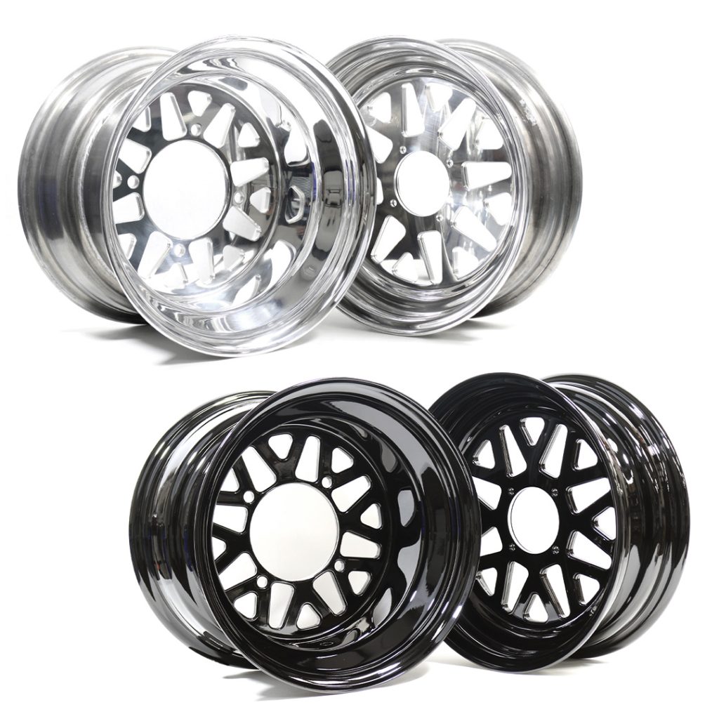 RUCKSHOP TRS OLDSCHOOL POLISHED WHEEL SET FOR 49CC GET RUCKUS